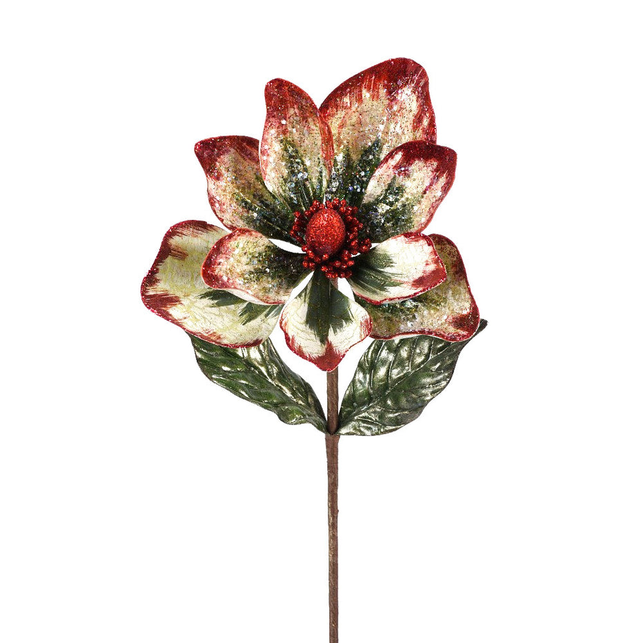 Red and Green Jeweled Magnolia Stem – EZLD.co
