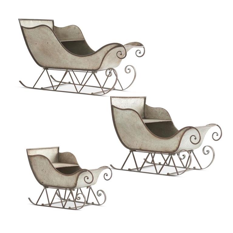 Vintage-Inspired Metal Sleigh Set – EZLD.co