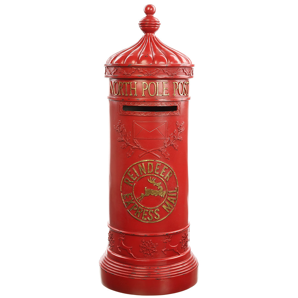 North Pole Red Pillar Postbox – EZLD.co